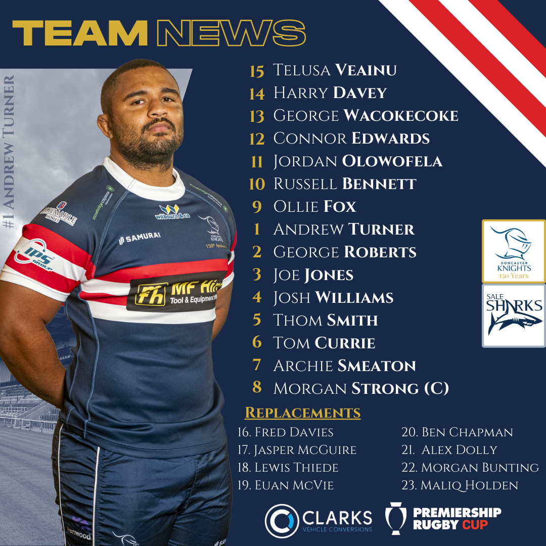 TEAM NEWS: Knights named to face the Sharks at Castle Park - Doncaster ...
