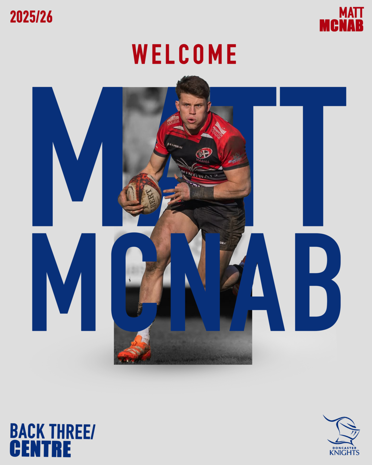 Utility Back Matt McNab signs for Doncaster Knights - Doncaster Knights
