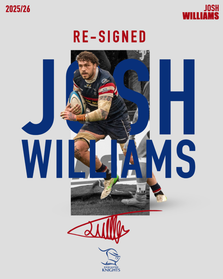 Second Row, Josh Williams re-signs with Doncaster Knights - Doncaster ...