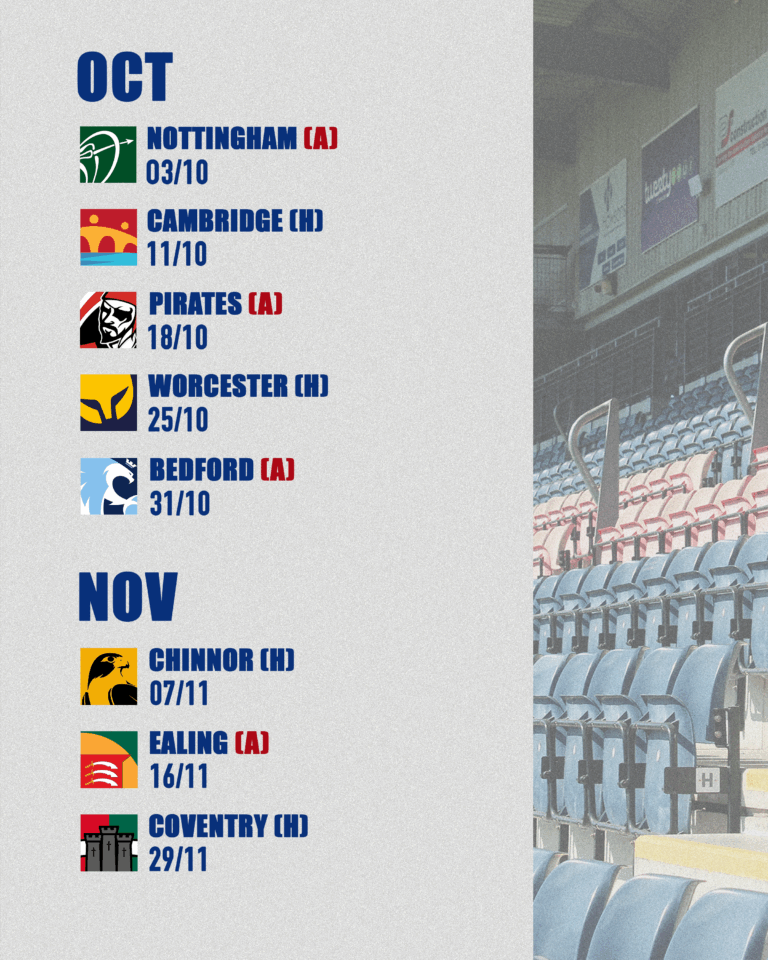 2025/26 Champ Rugby fixtures announced - Doncaster Knights