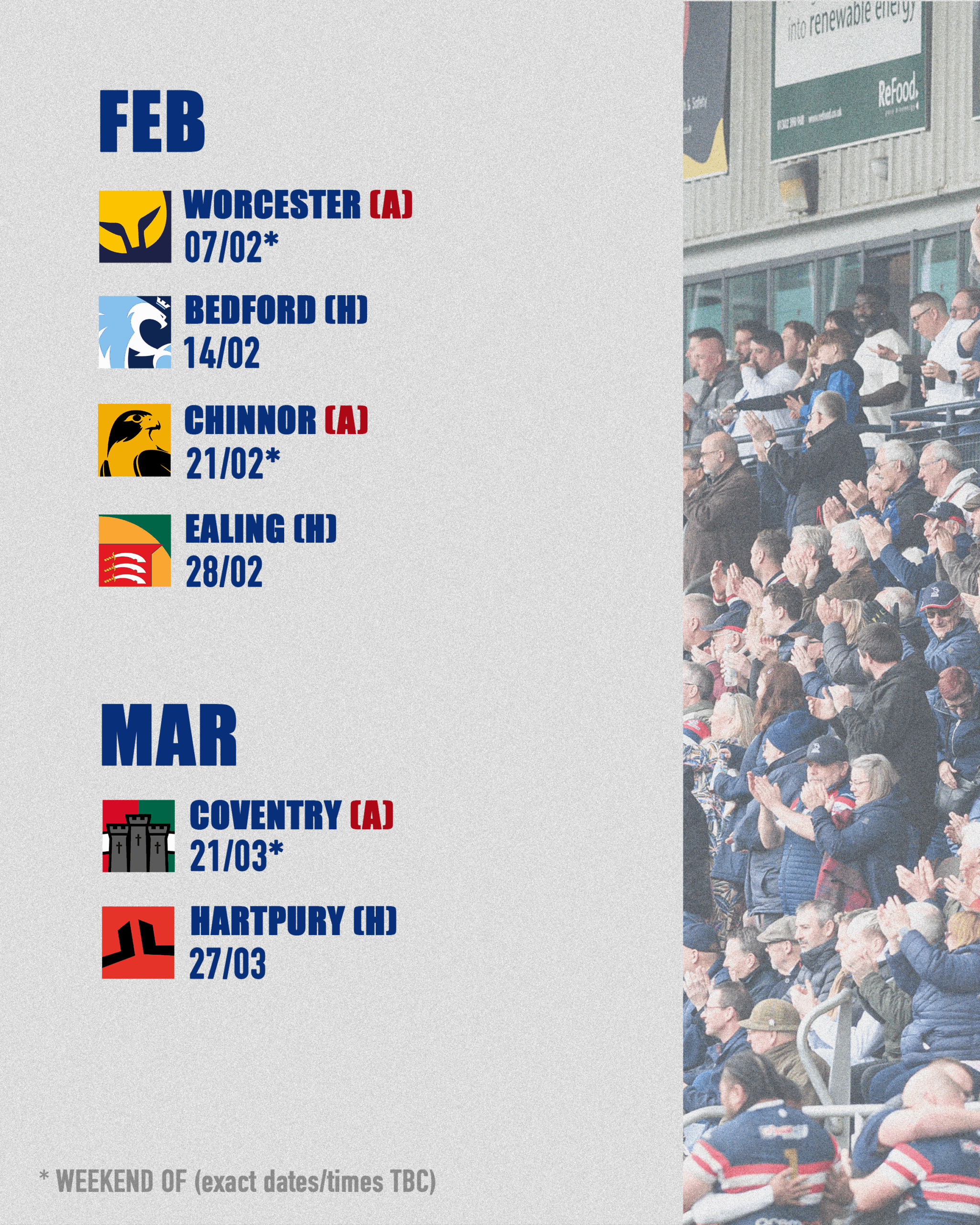 2025/26 Champ Rugby fixtures announced - Doncaster Knights