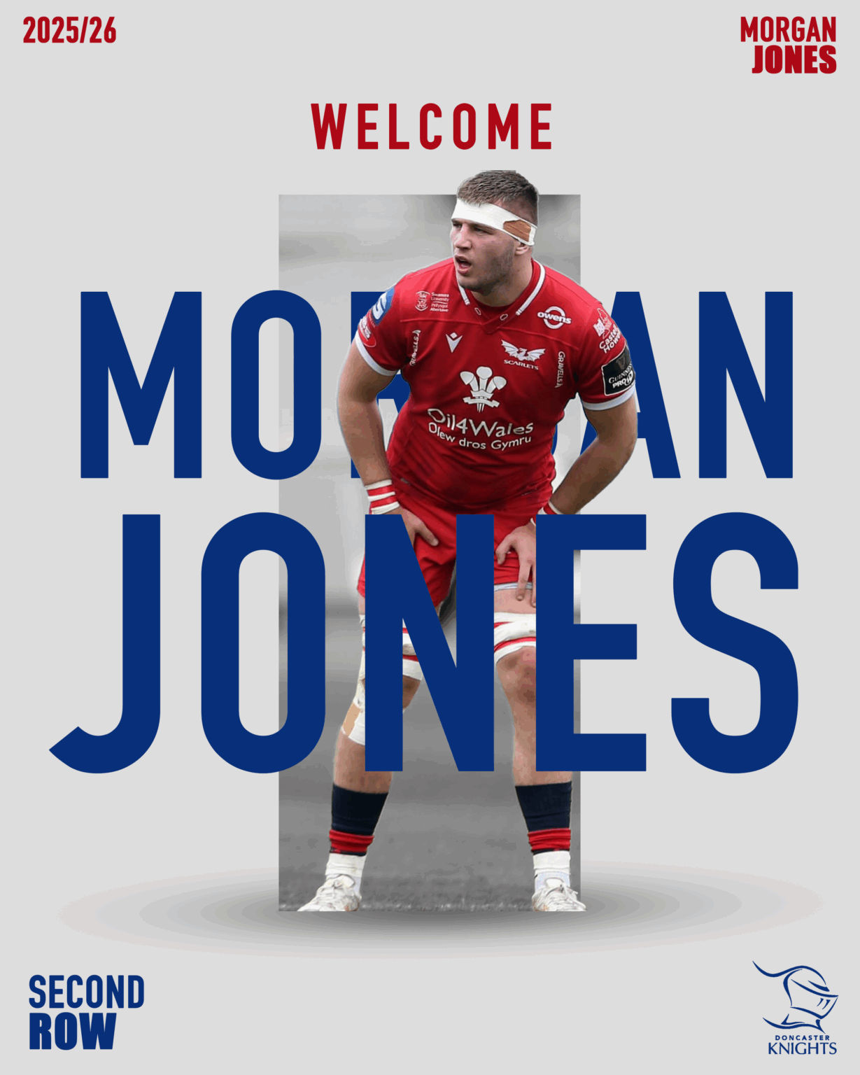 Knights sign Second Row, Morgan Jones from Scarlets - Doncaster Knights